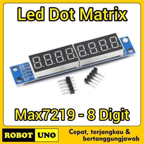 Jual Max7219 Led Dot Matrix 8 Digit Digital Tube Display Control