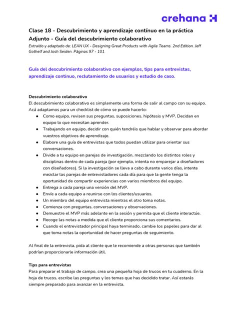 Adjuntos Módulo 5 Principios De Metodologías Lean Ux Y Agile Ux Pdf