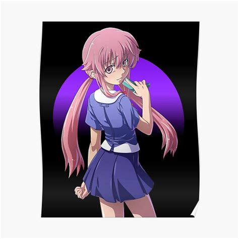 Yuno Gasai Future Diary Poster For Sale By TETSUYA CORP Redbubble