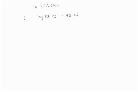 SOLVED Estimate The Common Logarithm Of 10 Using Linear Interpolation A Interpolate Between