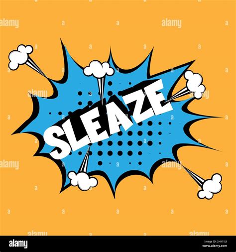Sleaze Comic lettering Vector cartoon illustration in retro pop art ...