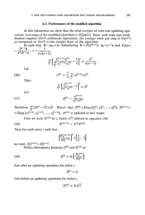 A New Polynomial Time Algorithm For Linear Programming Pdf