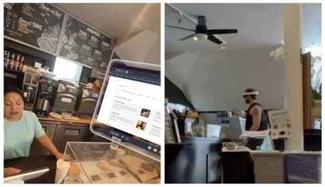 Man Orders Coffee While Wearing Meta S New Mixed Reality Headset Meta