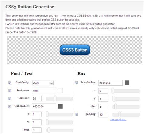 Review Css3 Button Generator Html Goodies