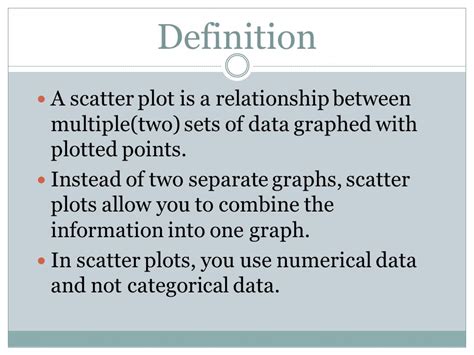 Scatter Plot Definition