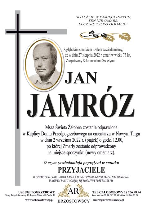 Jan Jamróz Nowytarg24tv