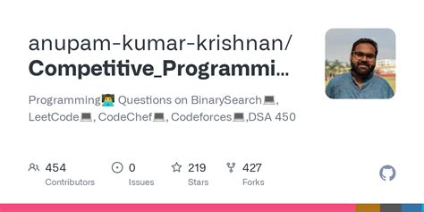 GitHub Anupam Kumar Krishnan Competitive Programming Programming Questions On BinarySearch