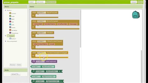 Primeros Pasos En Appinventor Youtube