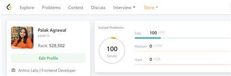 Palak Agrawal On Linkedin Connections Leetcode Leetcentury Dsacoding Javascript Milestone
