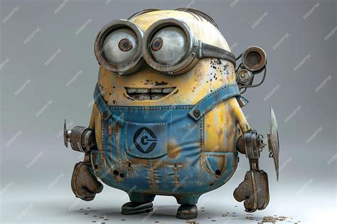 Mobile Fight Gundam D Minion Mecha Robot Builded Premium Ai Generated Image