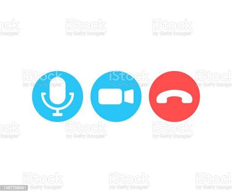 화상 통화 아이콘이 설정되었습니다 온라인 화상 채팅 앱 인터넷 대화 통화 기술의 컬렉션 버튼 화상 통화 아이콘 집합입니다 화상 회의 벡터 디자인 및 일러스트레이션 Brand
