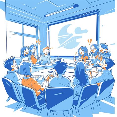 Premium Vector Students Setting Up Classroom Projects Premium Vector Students Setting Up Classroom Projects