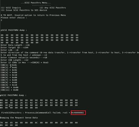 ‎perc h965i adaptor not supporting vendor specific commands and generic commands for raid