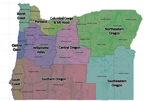 Oregon Regions — Darksky Oregon