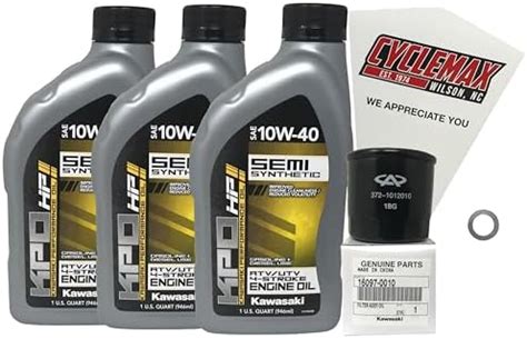 Amazon.com: Cyclemax Oil Change Kit compatible with 2015-2023 Kawasaki MULE PRO FX FXR FXT Semi ...