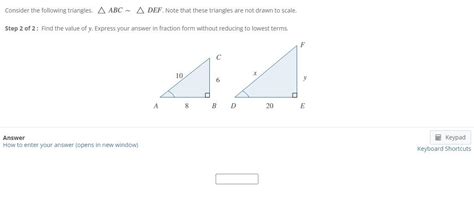 Solved Consider The Following Triangles ABC DEF Note Chegg