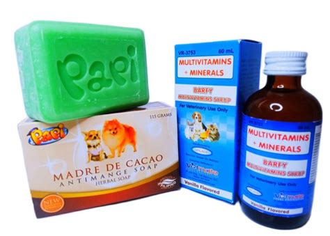 [vet Support]buy 1pc 115g Papi Madre De Cacao Anti Mange Soap Get 1bot
