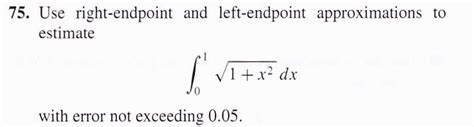 solved chapter 5 q75 ﻿use right endpoint and left endpoint