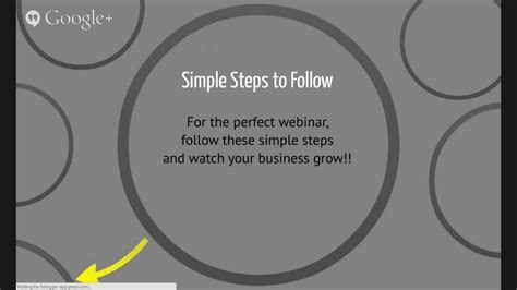 Webinar 101 Simple Steps For A Successful Webinar Youtube