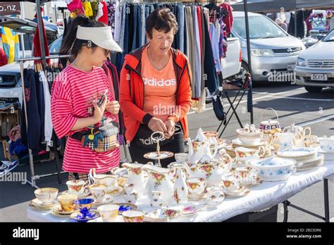 Stall Stalls Outdoor Street Markets Takapuna Sunday Market Anzac Hi Res