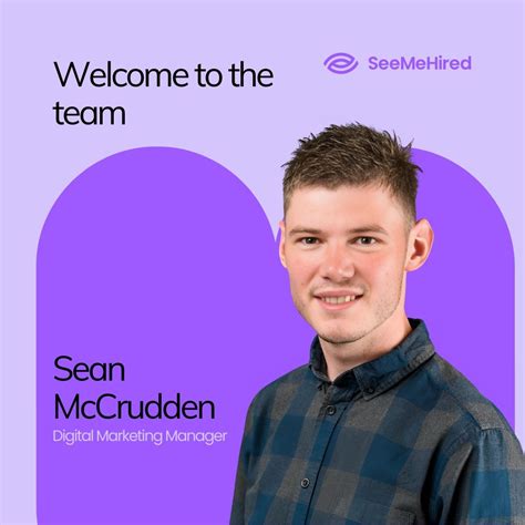 Welcome To The Team Sean Mccrudden 🎉 As Our New Digital Marketing Manager Sean Brings A Wealth