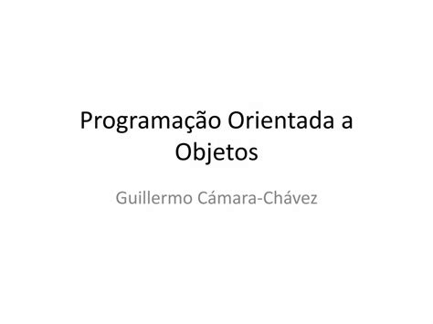 Pdf Programação Orientada A Objetos Decom Ufop Orientada A · Java Ementa Cont