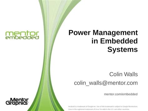 Pptx Power Management In Embedded Systems Dokumentips