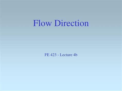 PPT Flow Direction PowerPoint Presentation Free Download ID