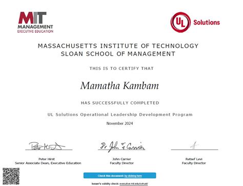 Mamatha Kambam On Linkedin Uls Focus On Talentleadership Development And Mentorship Has