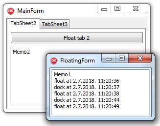 Float And Dock Controls In Delphi No Dock Sites No Dragging Implementing Generic Floating