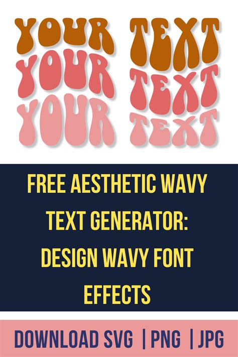 Aesthetic Wavy Text Generator Free Font Generator Wavy Font Aesthetic Fonts