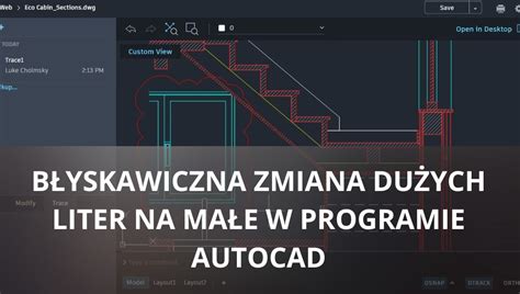 błyskawiczna zmiana dużych liter na małe w programie autocad pcc polska