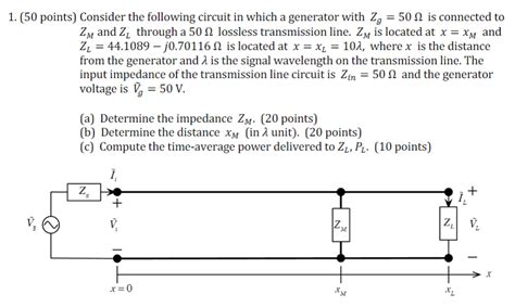 Solved Consider The Following Circuit In Which A Generator Chegg