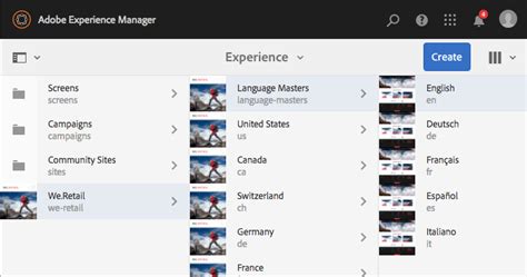 selecting your ui adobe experience manager