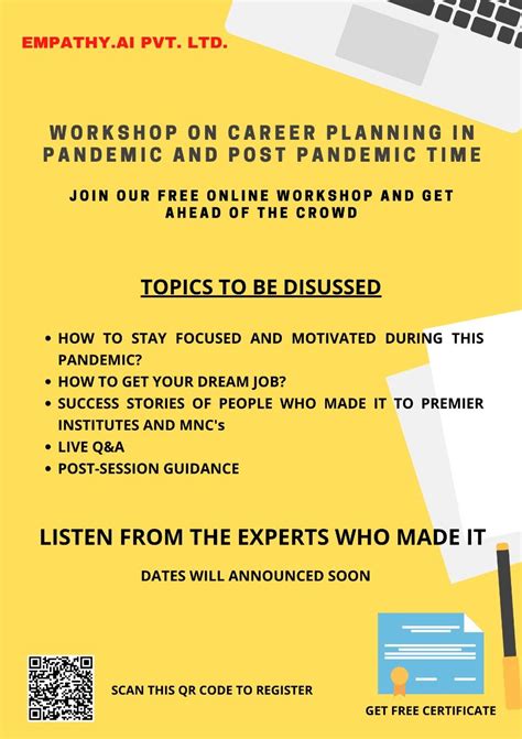 Sudeshna Chakraborty On Linkedin Free Career Development Workshop Are