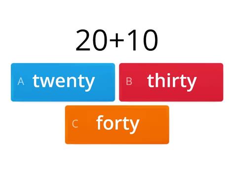 English Numbers Class 2 Quiz