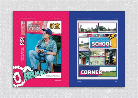 Comick Yearbook Concept Layout On Behance