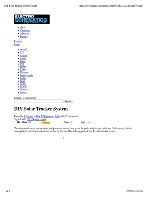 PDF DIY Solar Tracker System Circuit DOKUMEN TIPS