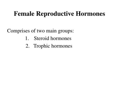 Ppt Female Reproductive Hormones Powerpoint Presentation Free