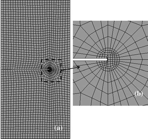 A Plane View Of The Finite Element Mesh Showing Smaller Mesh Size Download Scientific Diagram