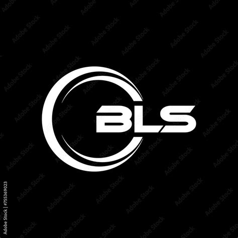 Bls Letter Logo Design With Black Background In Illustrator Cube Logo Vector Logo Modern