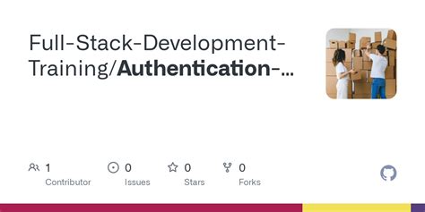 GitHub Full Stack Development Training Authentication And Security Exercise