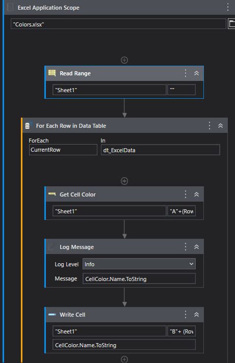 Cant Read Exactly Cell Color Forum Uipath Community Forum