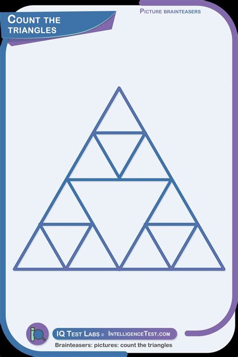 Count The Triangles Math Class Decor Grade 2 Activities Mind Games Puzzles General Knowledge
