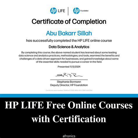 Hp Life Free Online Courses With Certification Build Your Path To Success