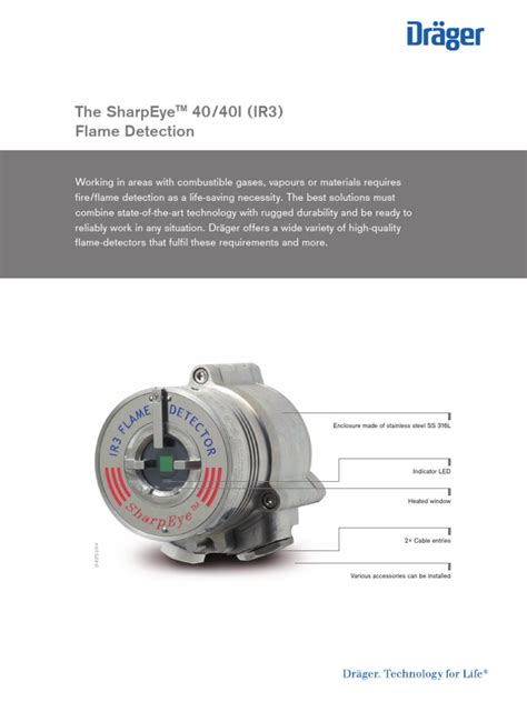 Sharpeye 40 40i Triple Ir Ir3 Flame Detector Pi 9045344 En Gb Pdf