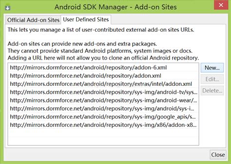 android sdk manager 安装和使用国内镜像更新下载方法 wbytts 博客园