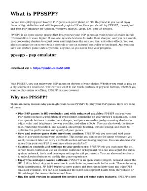 Fillable Online Maximizing The Performance Of PPSSPP On Your Android Fax Email Print PdfFiller