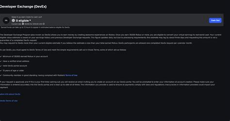 Eligible Devex Robux Dropped To 0 Again With No Spending Creator Hub