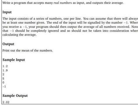 Solved Write A Program That Accepts Many Integers As Input